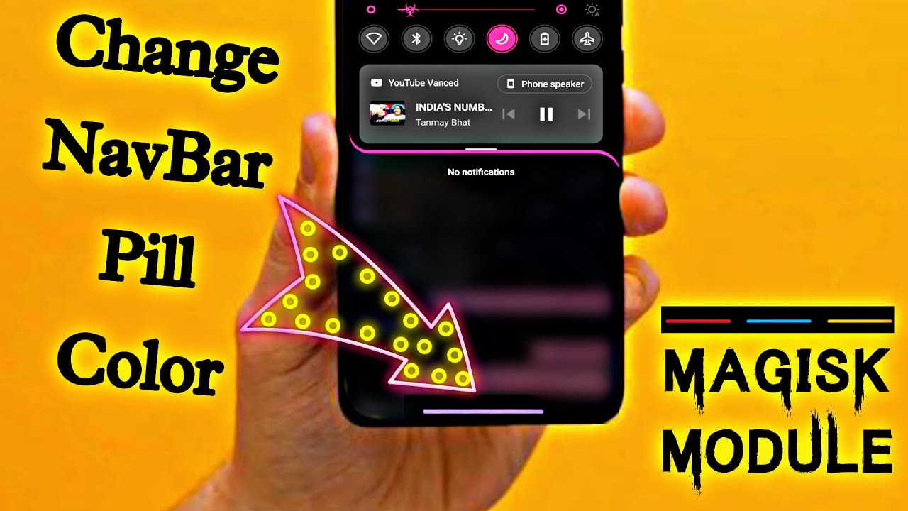 How to Change Navbar Pill Color | Best Magisk Module For Customisation ...