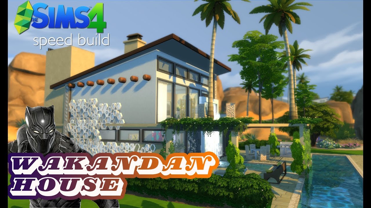 Wakandan House + Black Panther Review *SPOILERS* | Speed Build | Sims 4 ...