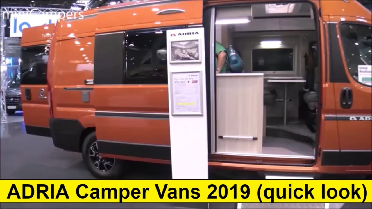 The 2019 Adria Camper vans (quick look) - YouTube