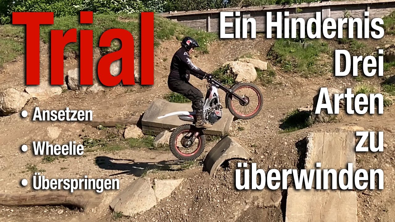 One Obstacle - Three Ways To Overcome · Moto Trials Practice - YouTube