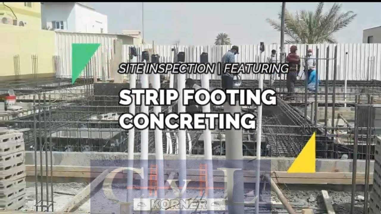 STRIP FOOTING CONCRETING - YouTube