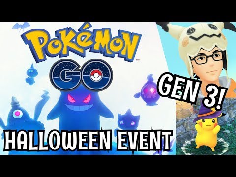 CATCHING ALL GEN 3 GHOST-TYPE POKÉMON & WITCH HAT PIKACHU! Pokémon Go ...