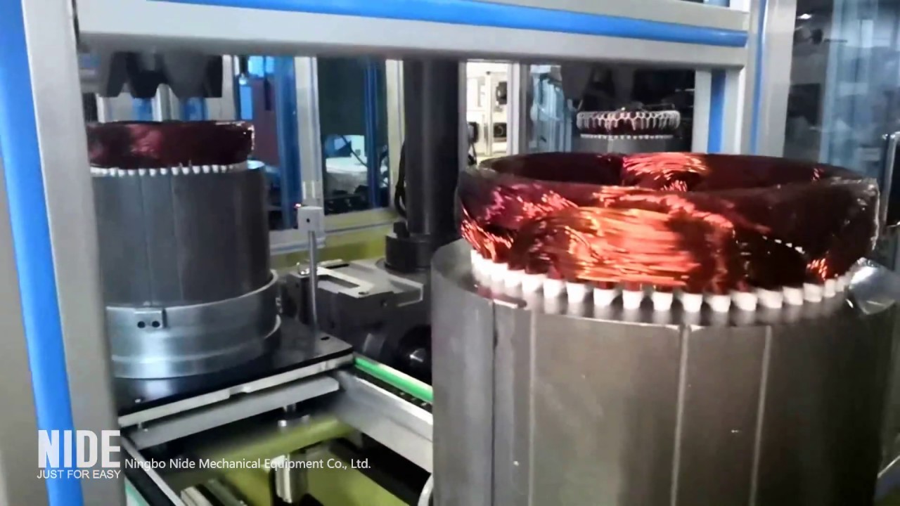 Fully Automatic Stator Winding line-How the three phase motor stator is ...