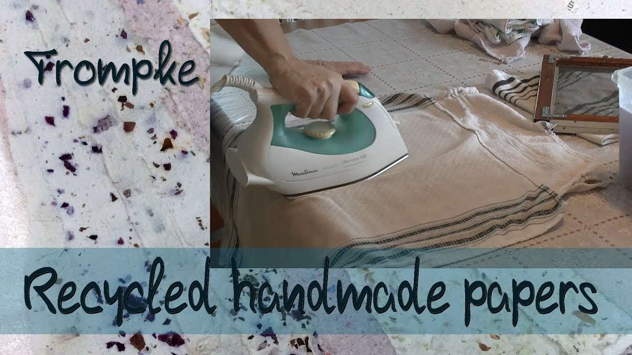 Recycled handmade papers - How to - YouTube