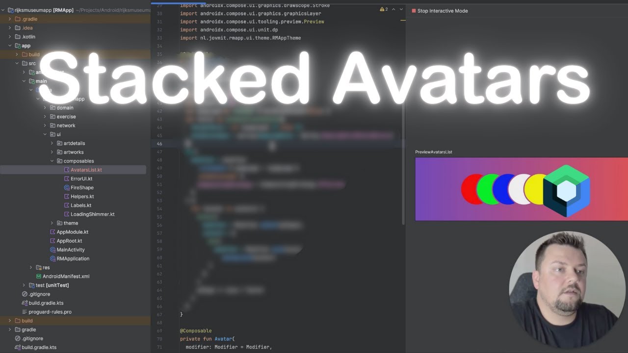 How To Create Stacked Avatars | Jetpack Compose - YouTube