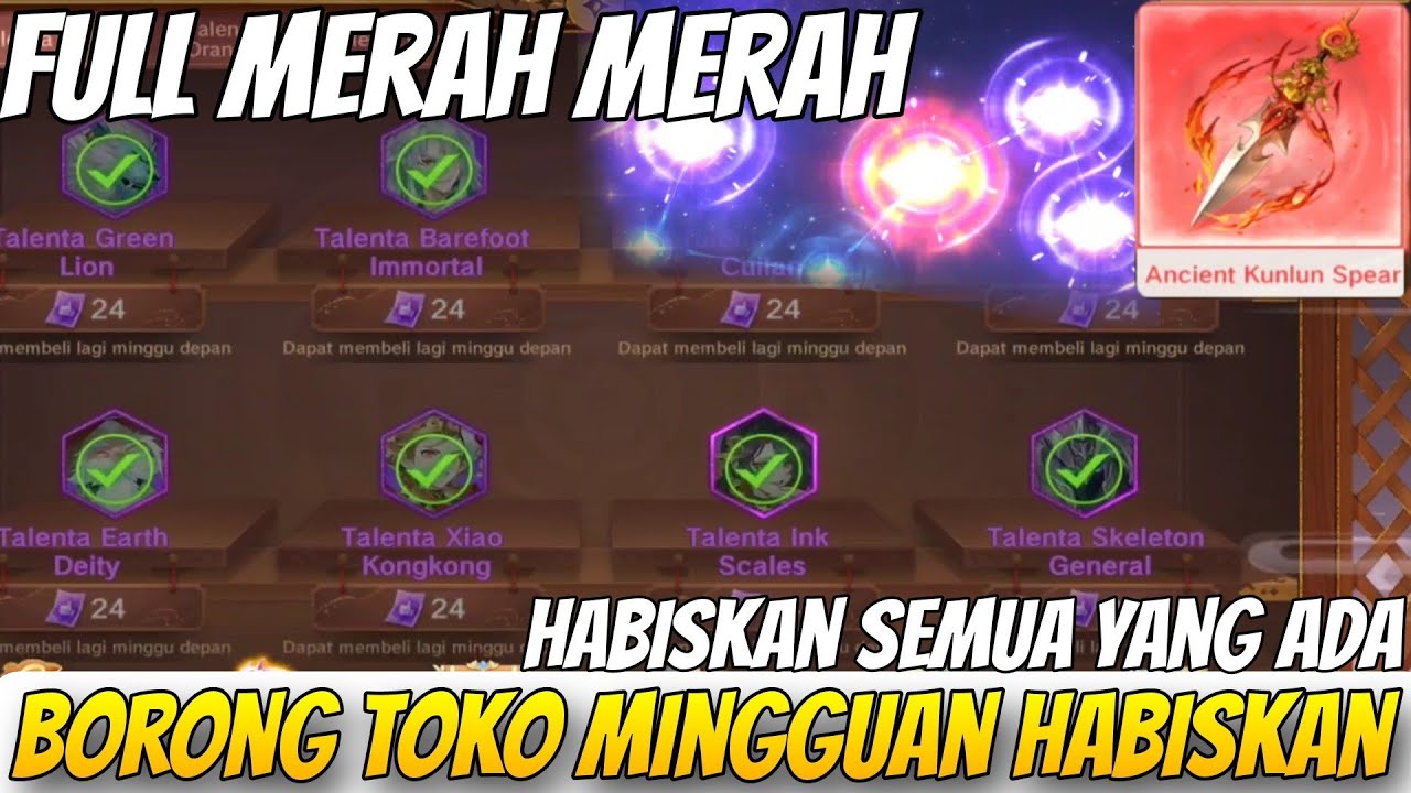 SAATNYA BUKA FULL MERAH MERAH🔥, BELANJA MINGGUAN, WHITE DI NERF ...