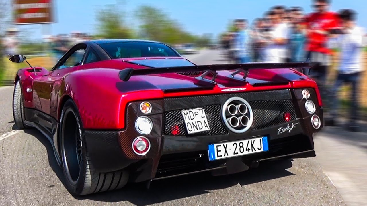 Pagani Zonda F SOUND - Crazy Revs & Acceleration - YouTube
