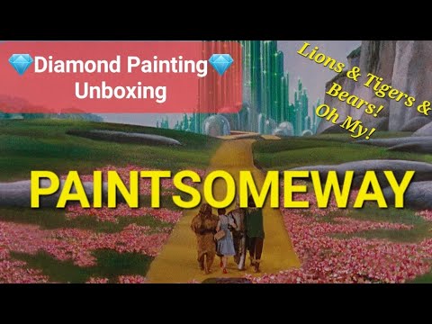 DIAMOND PAINTING UNBOXING PAINTSOMEWAY - YouTube