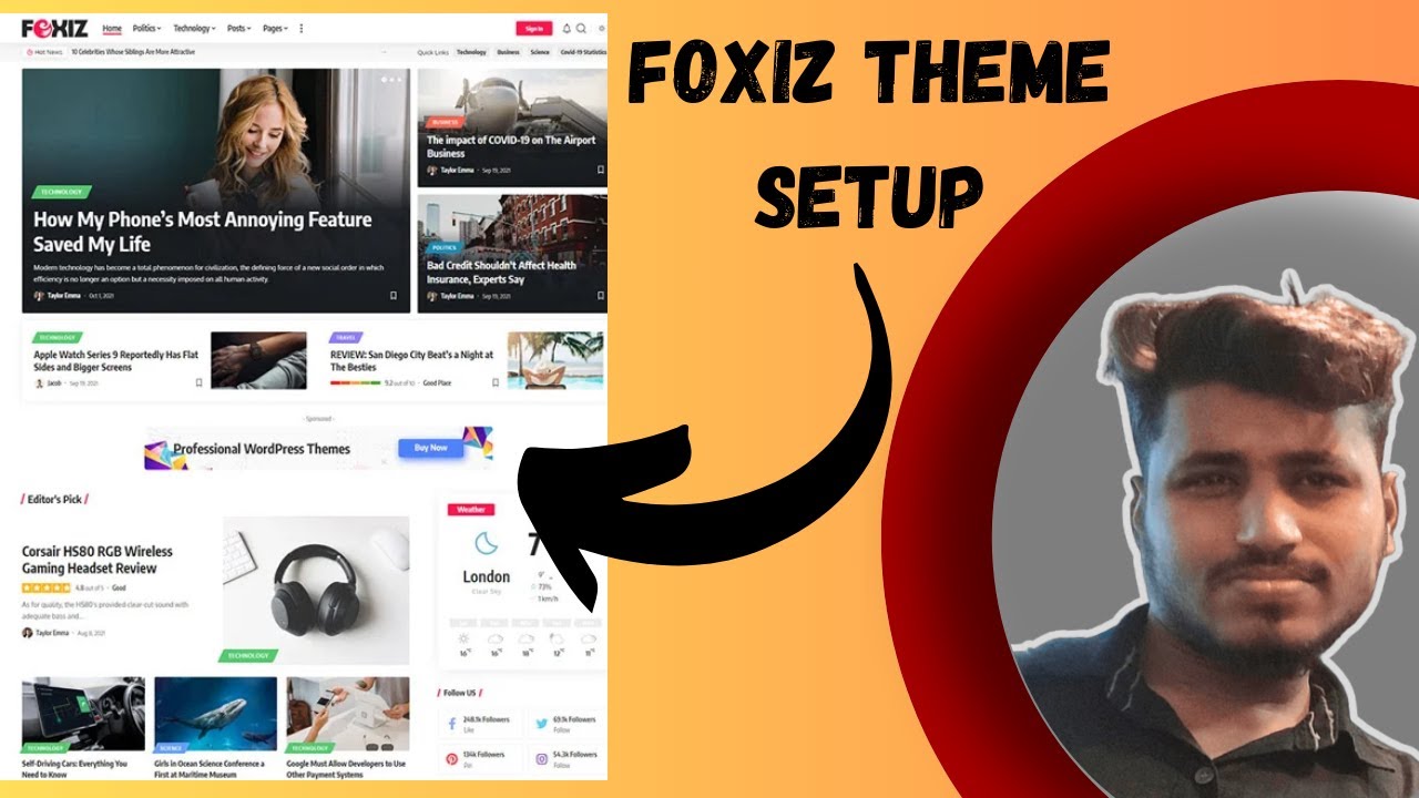 Foxiz Theme Full Customization | Without Foxiz Demo - YouTube