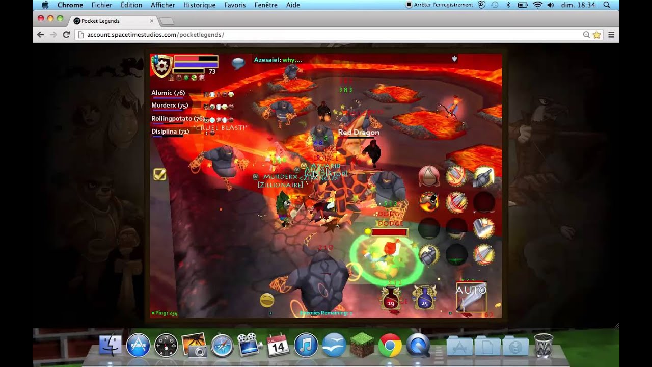 Pocket Legends - Final Boss Fight: The Red Dragon - YouTube