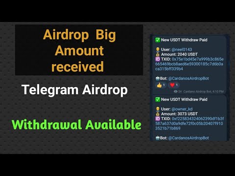 Airdrop bot telegram -what is this telegram Airdrop-Airdrop earning ...