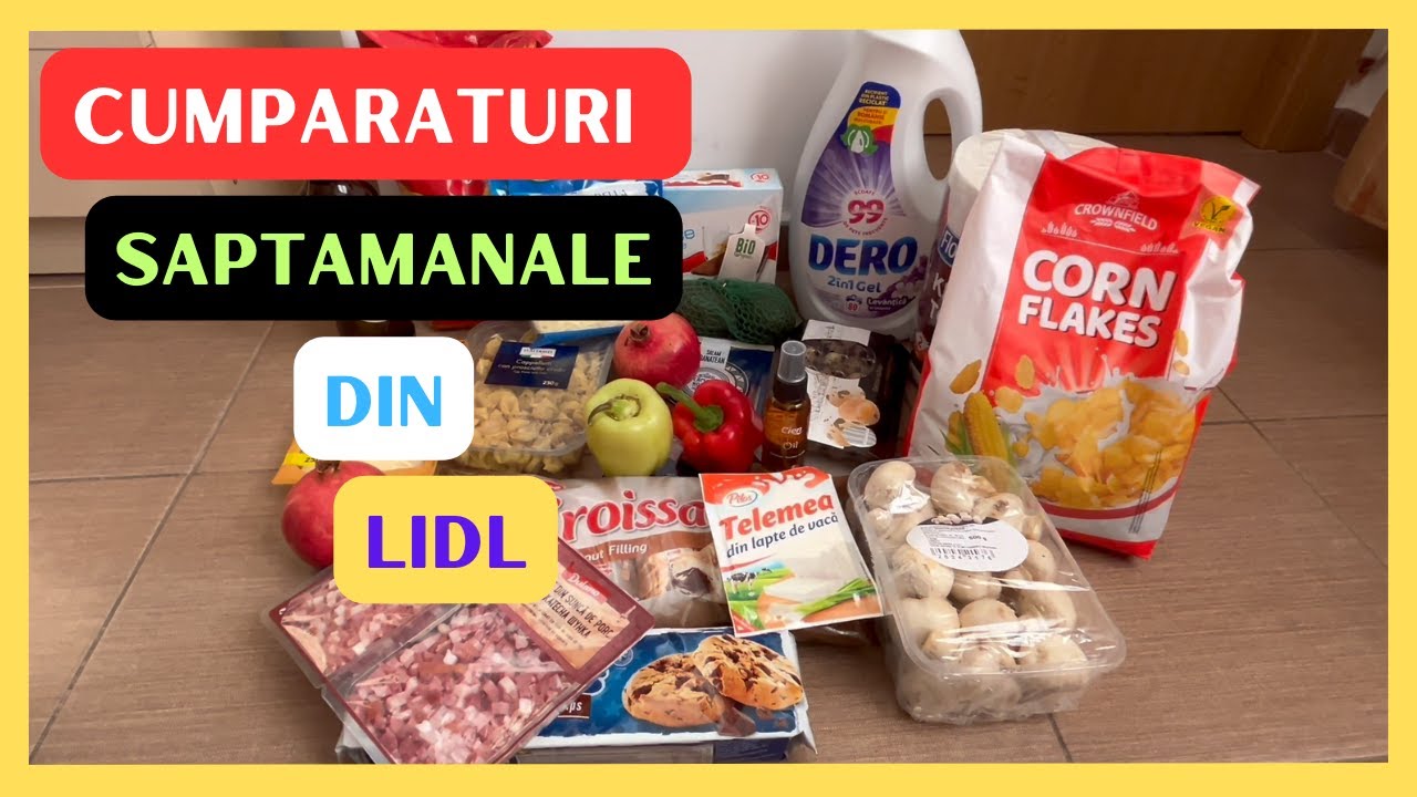 CUMPARATURI SAPTAMANALE DE LA LIDL *PE CE AM PLATIT 261 DE LEI?!* - YouTube