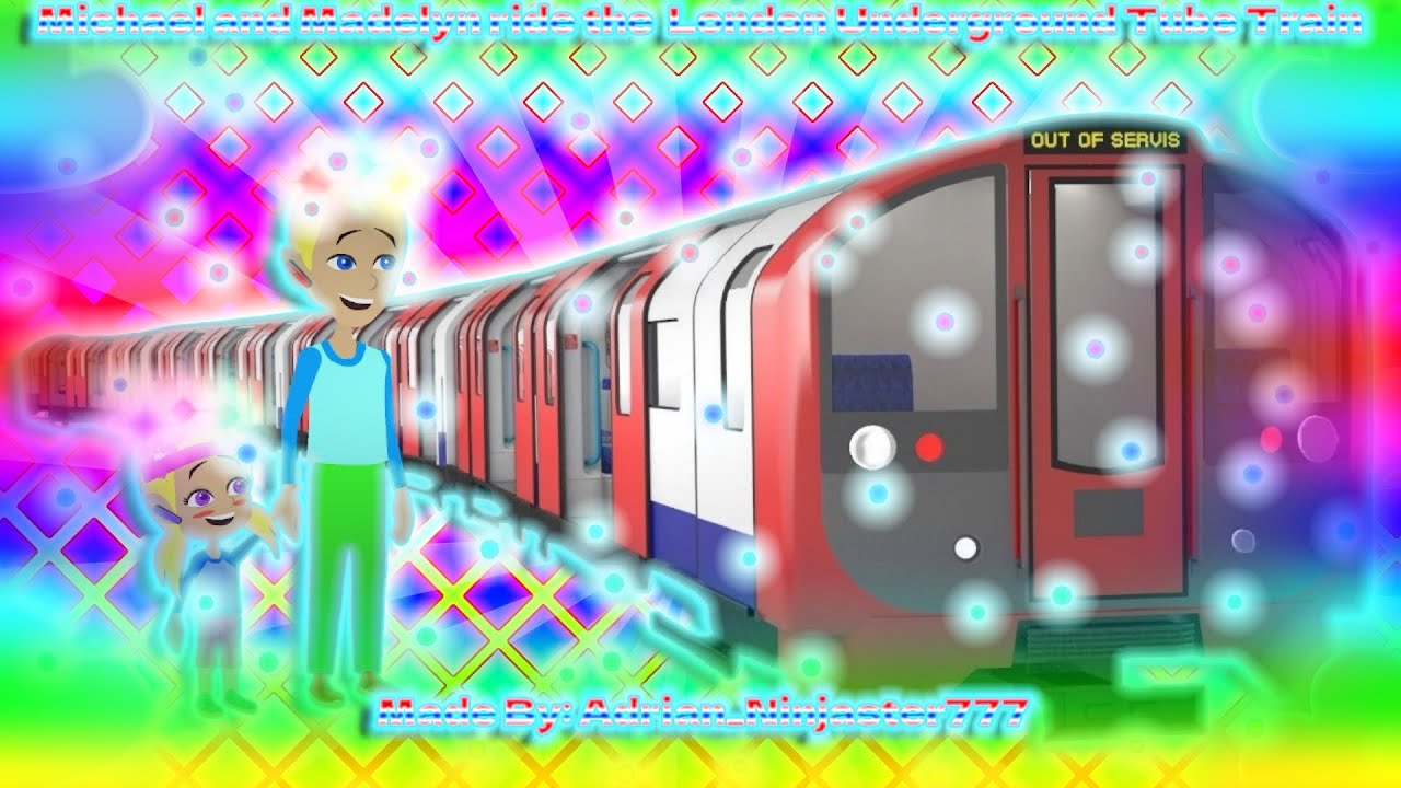 Michael and Madelyn Ride The London Underground Tube train - YouTube