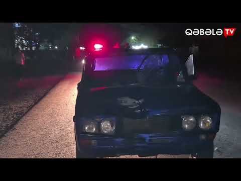 QƏBƏLƏDƏ AVTOMOBİL PİYADANI VURUB