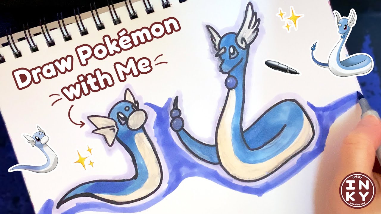 Draw Pokemon with Me 🖊️- Using Copic Markers & Life Update | Sketchbook ...