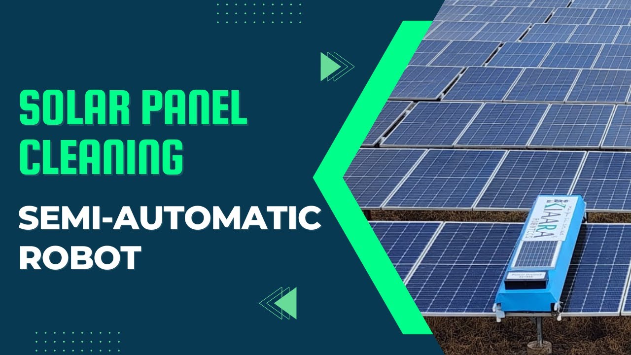 Semi-automatic Solar Panel Cleaning System | Dry | Wet - YouTube