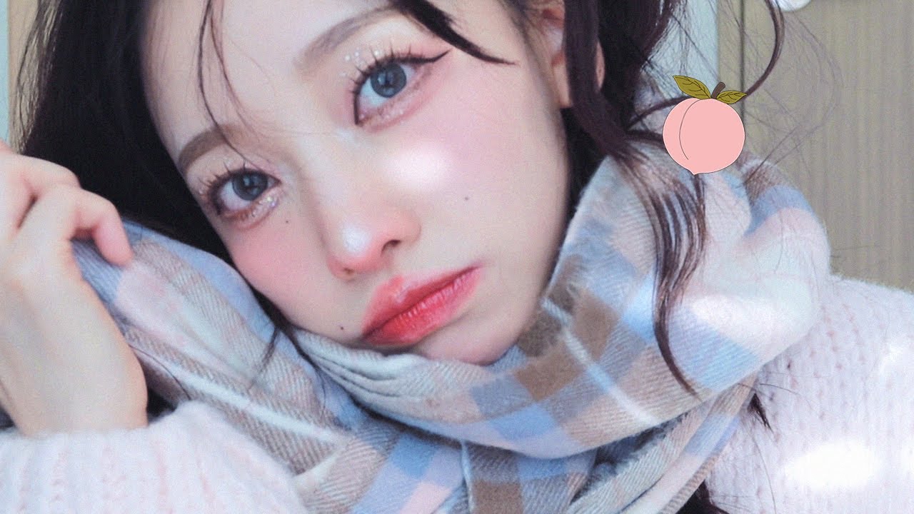 인간 복숭아 느낌🍑울먹 눈물요정 메이크업 Teary Watery Makeup - YouTube