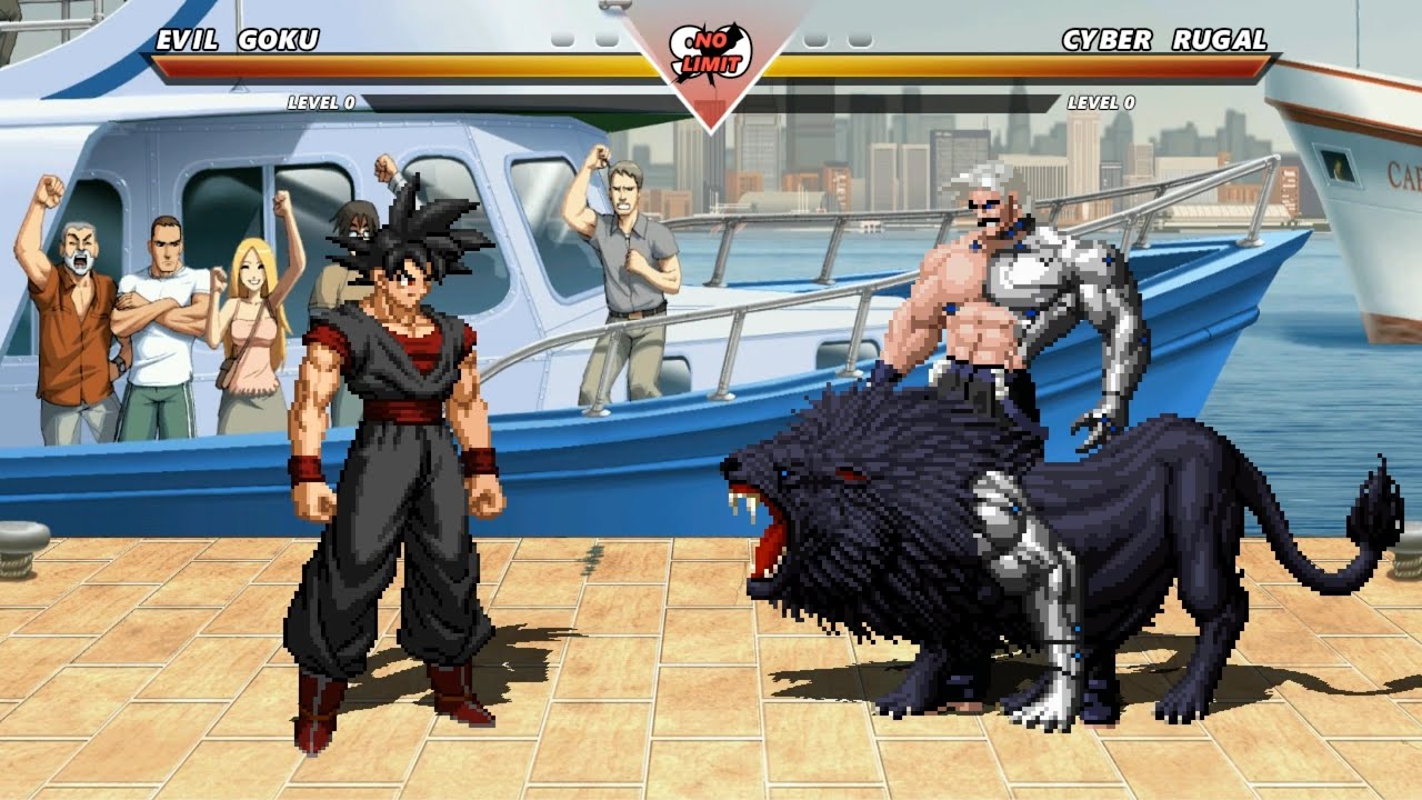 EVIL GOKU vs CYBER RUGAL - Highest Level Incredible Epic Fight! - YouTube