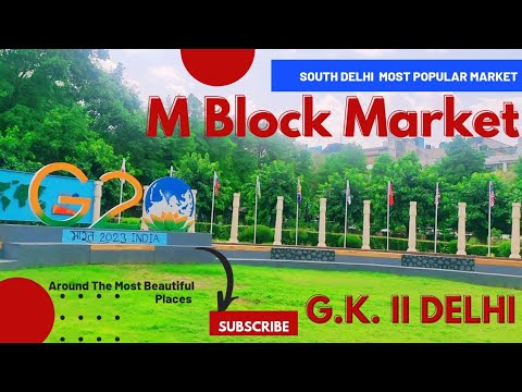 Delhi shopping market ll M Block Market GK Greater Kailash Delhi PARK ...