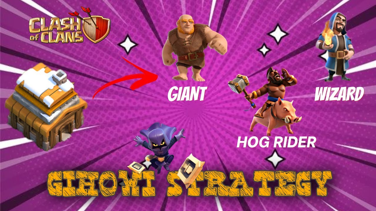BEST TH5 ATTACK STRATEGY - GIHOWI STRATEGY - CLASH OF CLANS - YouTube