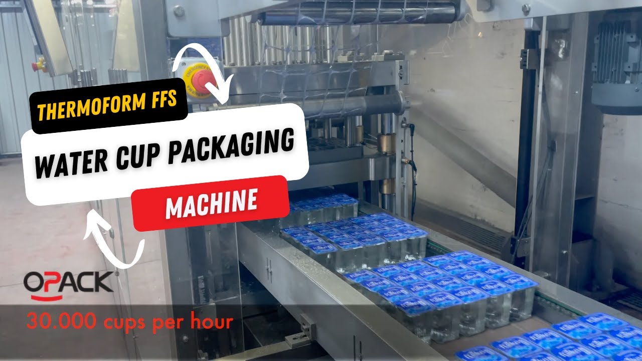 30.000 Cups Per Hour! Thermoform FFS Water Cup Packaging Machine (QT ...