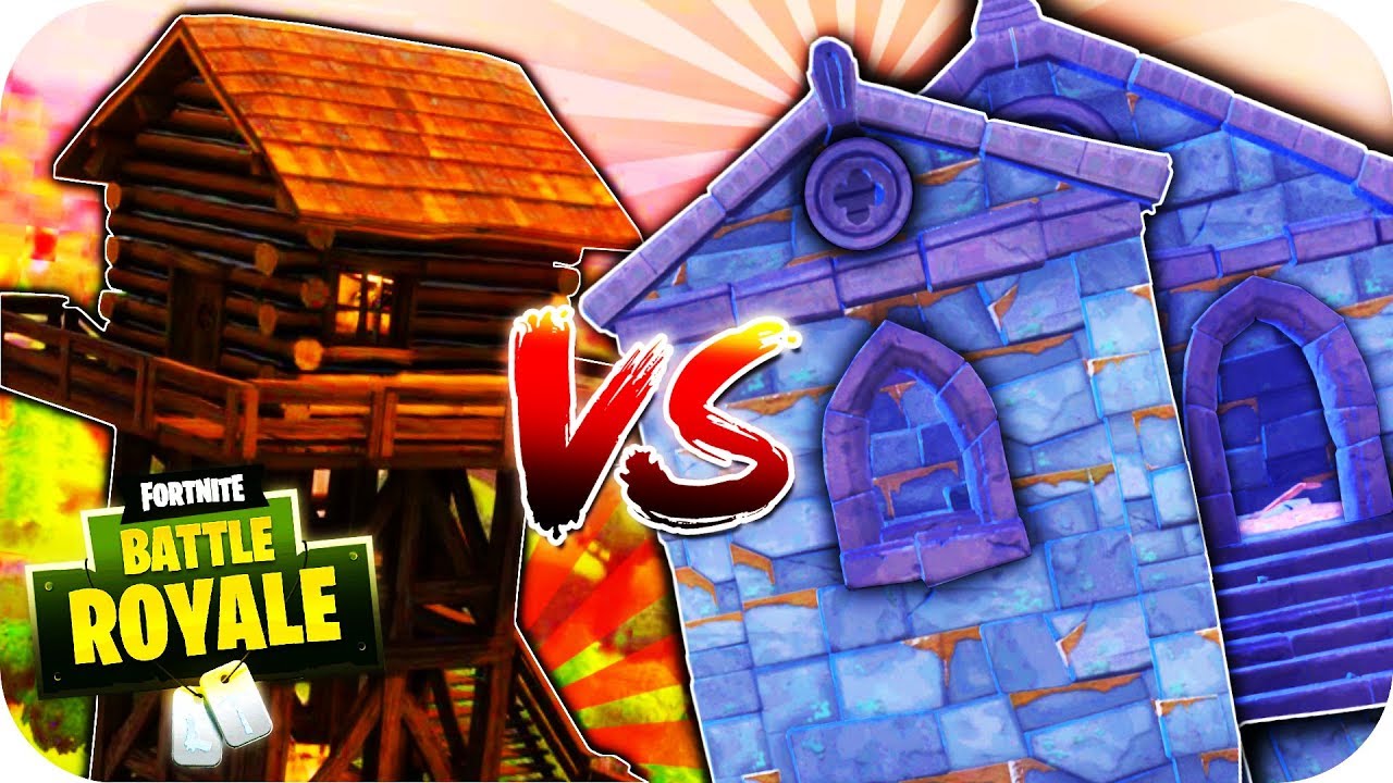 CASA DE MADERA VS CASA DE PIEDRA EN FORTNITE BATTLE ROYALE | CASA VS ...