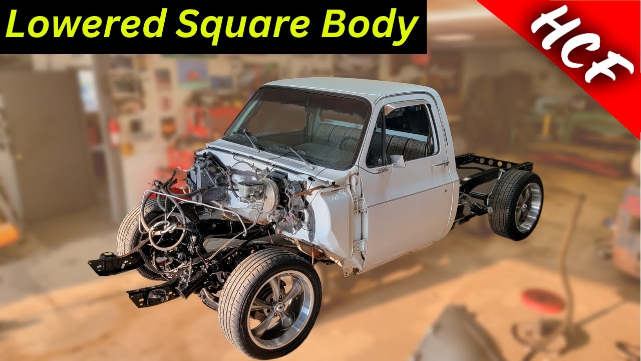 Square Body C10 drop on the cheap - YouTube
