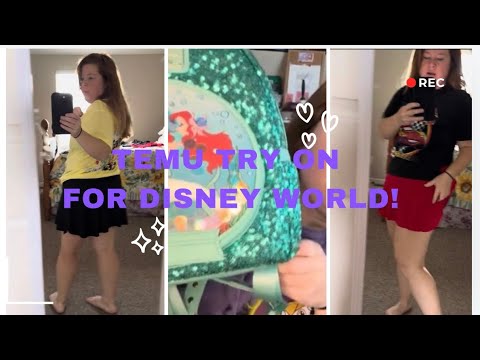 Temu Try On Haul For Disney World 💖 - YouTube