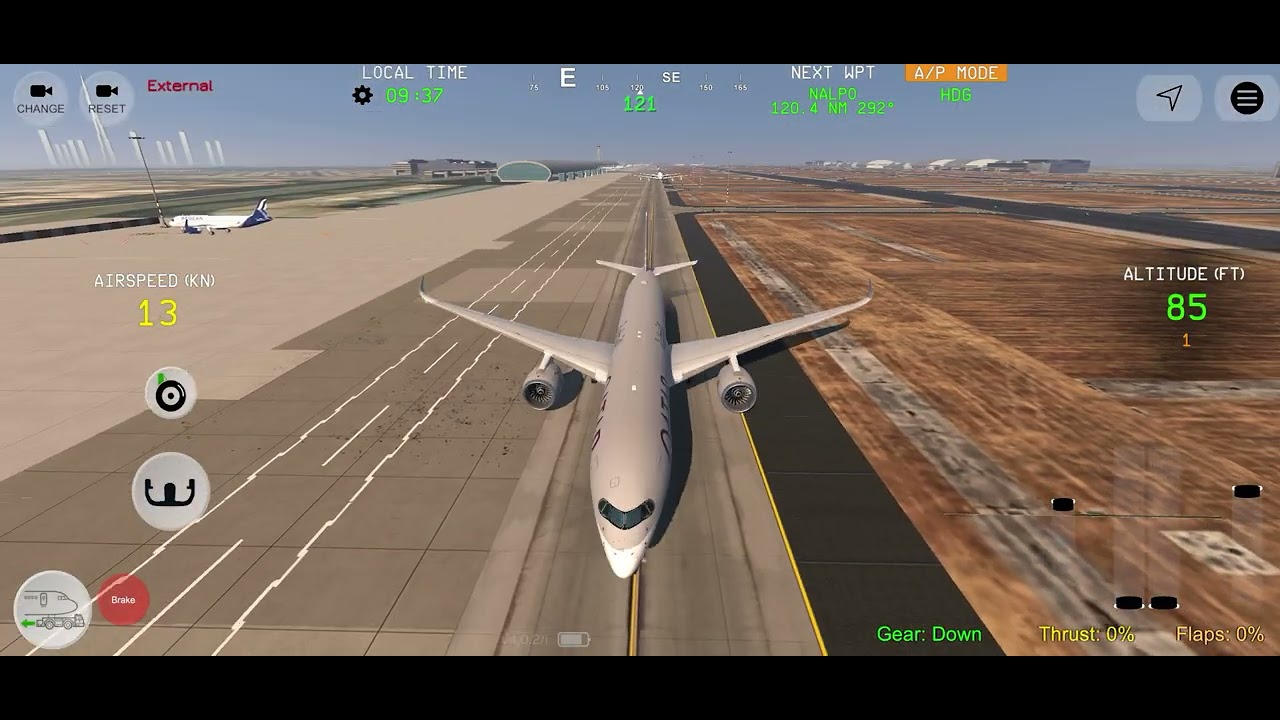 Qatar airways a350 1000 Dubai international airport to Hamad ...