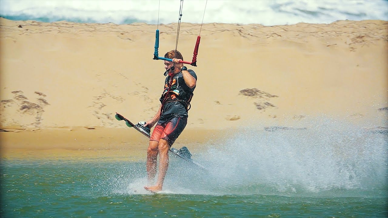 Kevin Langeree - Barefoot Slide (Kiteboarding) - YouTube