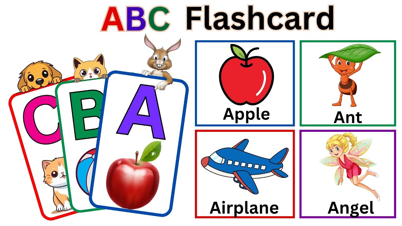 Alphabet Flashcards | Abcd in Flashcard - YouTube