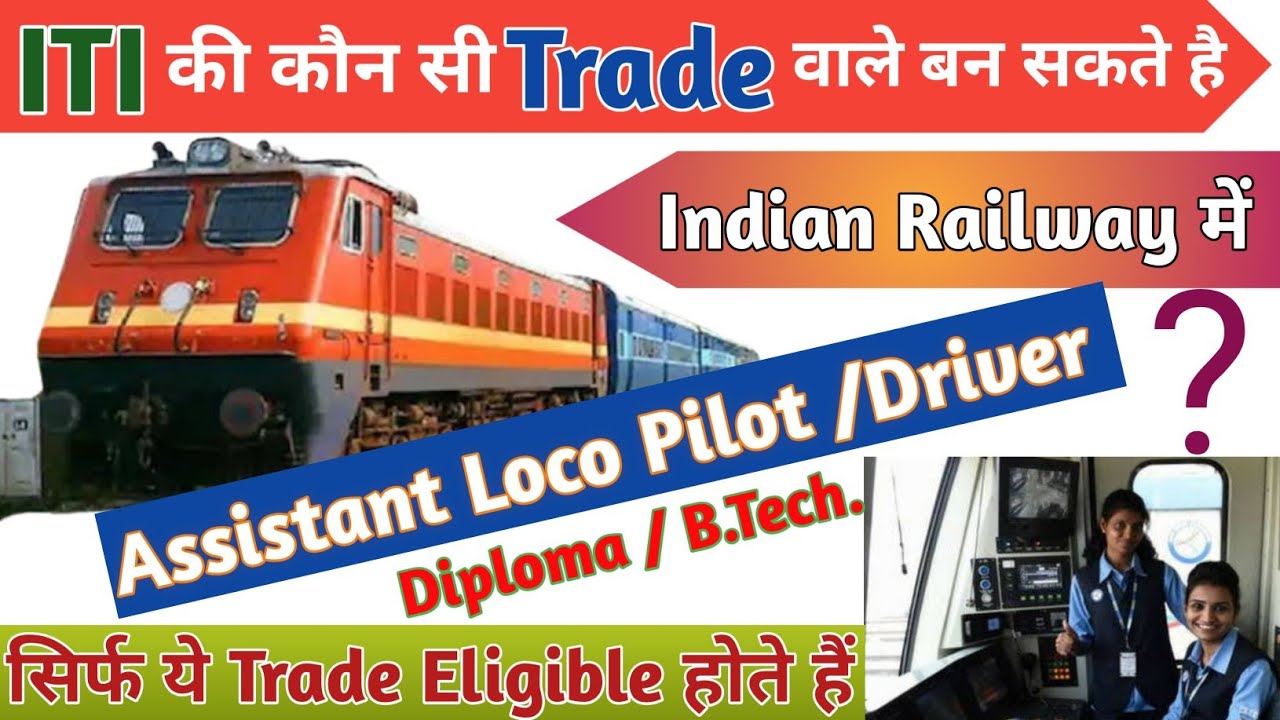 Indian Railway APL/ Driver Qualification | ITI Trades for Driver | RRB ...