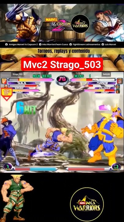 Mvc2: Strago_503 - Guile Flashy corner combo with Gambit alpha assist - YouTube