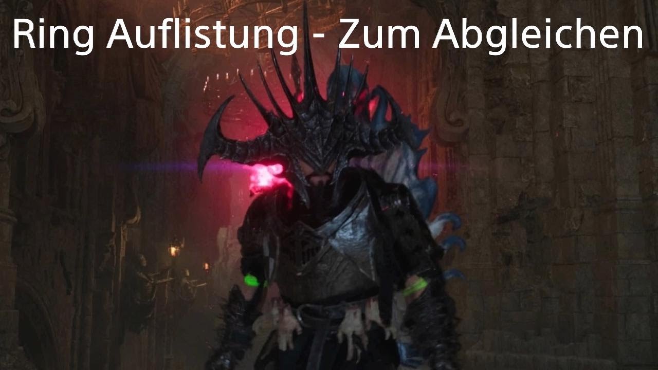 Lords of the Fallen Alle Ringe im Überblick - Zum Abgleichen, All Rings ...