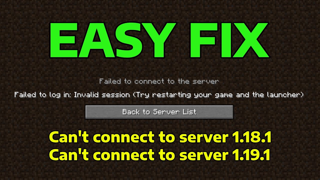 How To Fix Can't Connect to Server Minecraft TLauncher 1.18.1, 1.17.1 & 1.1.7 - YouTube