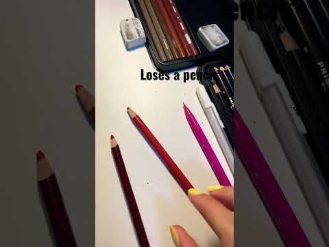 When you lose one of your pencils 🫤 - YouTube