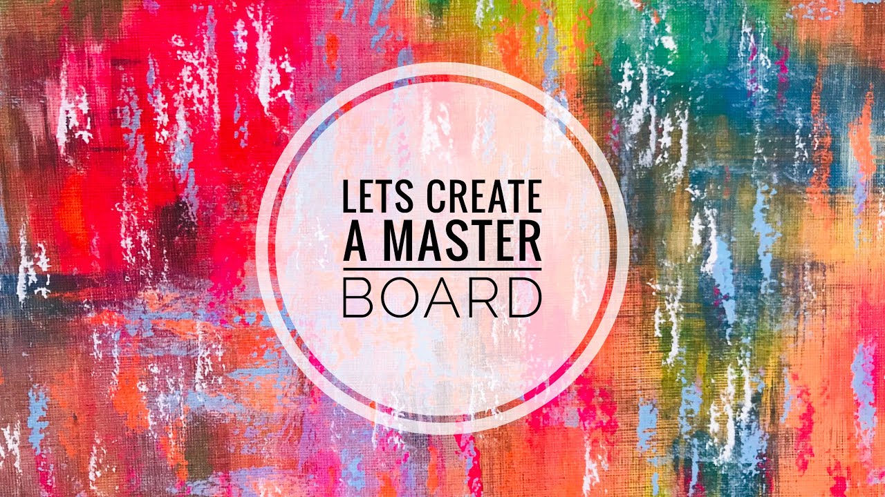 Easy Mixed Media Masterboard - Part 1 - YouTube