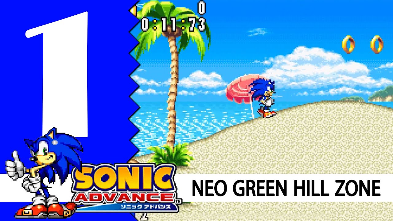 Neo Green Hill Zone - (GBA) SONIC ADVANCE | 🤫 First Time Playthrough - YouTube