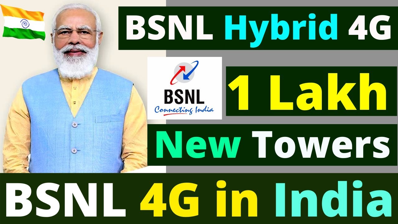 BSNL Hybrid 4G Tender Launch 2021 | BSNL 1 Lakh 4G Towers Deployment in ...