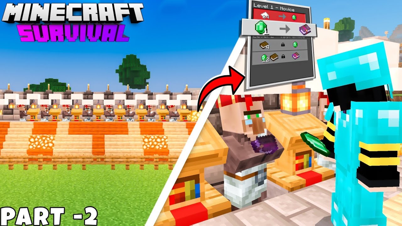 I Made Best Villager Trading Machine In Minecraft Survival - YouTube