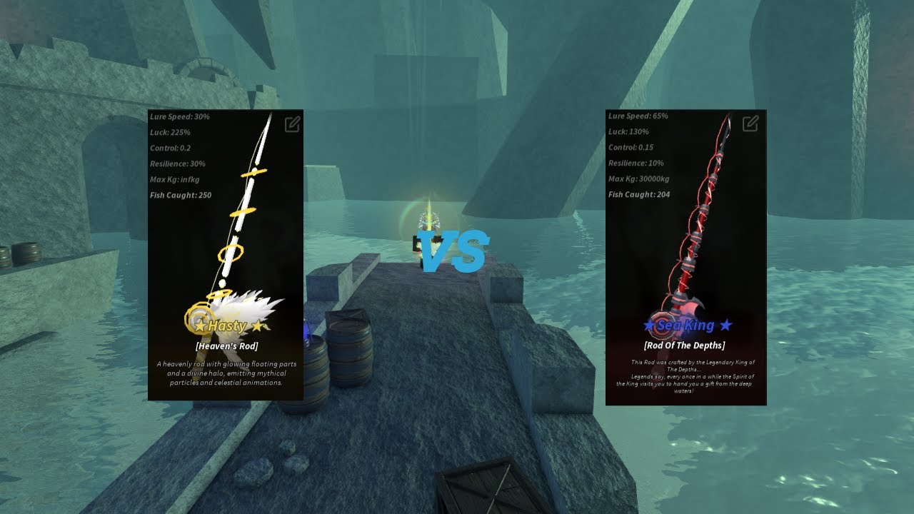 HEAVENS rod vs ROTD rod, who can catch more relics? #fisch #roblox # ...