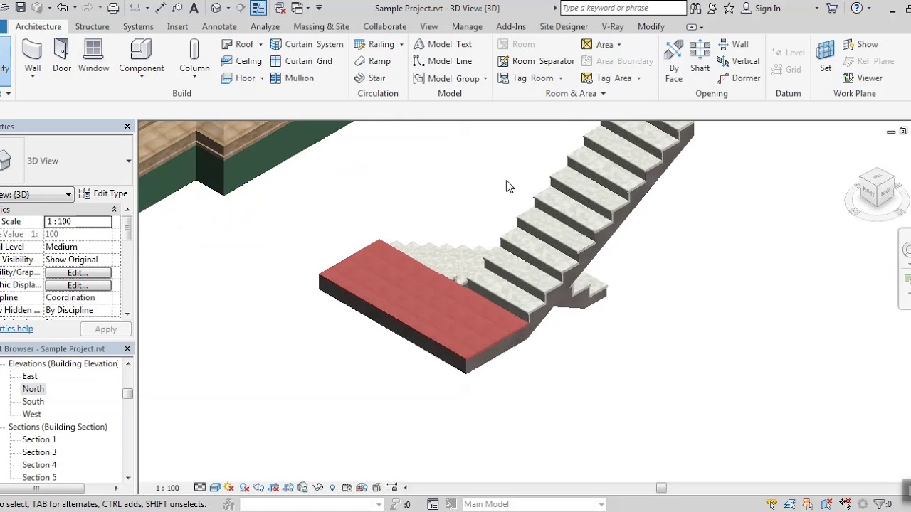 Lec 36 Stairs 4 ( Basic Modeling Tools ) - YouTube