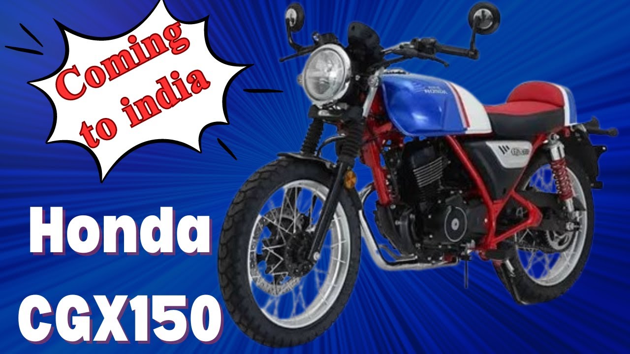 Honda reveals CGX150 in india|honda cgx 150|cgx150 features - YouTube
