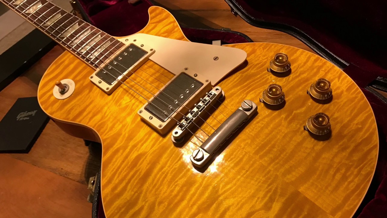 Gibson Les Paul R9 1959 Reissue Lemon Burst - Made in USA - YouTube