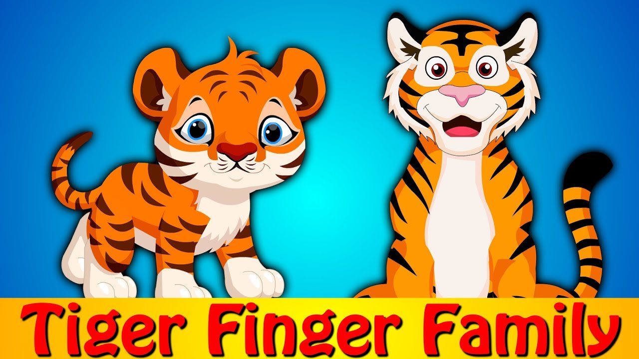 Finger Family | Tiger Finger Family Rhymes | Kids Songs | Nursery ...