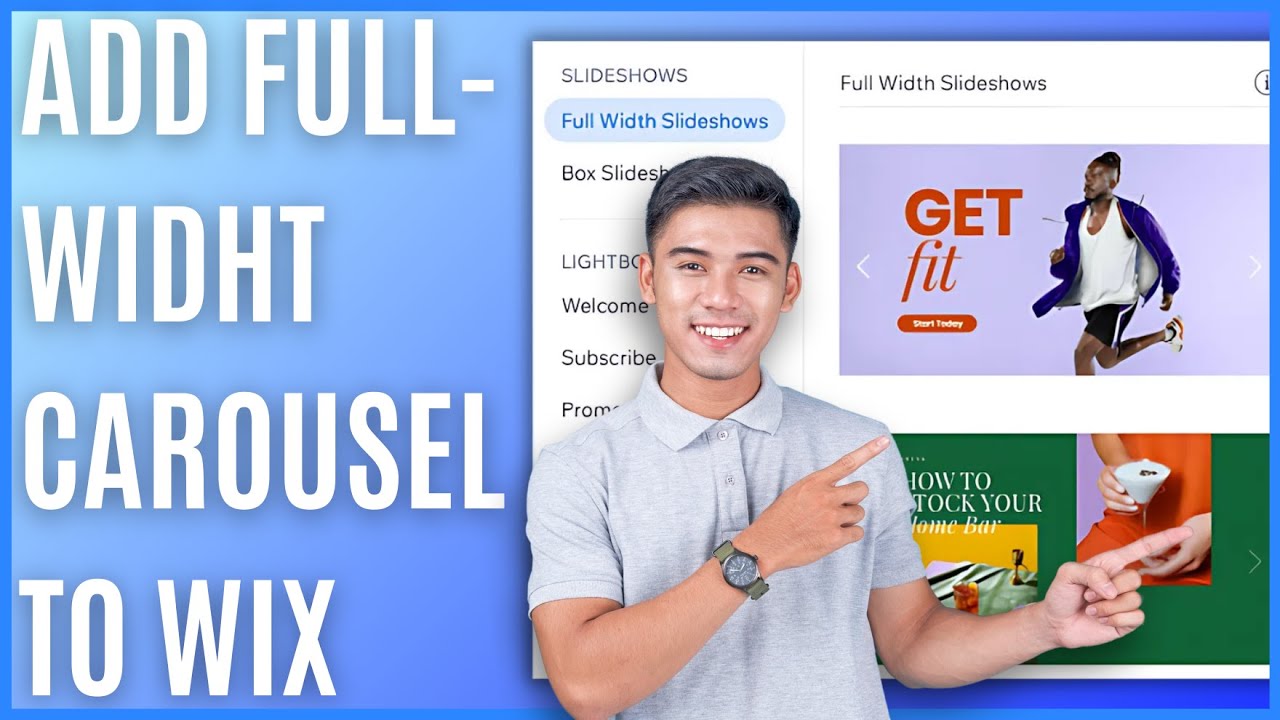 How to Set Up a Full-Width Carousel on Wix [Quick Guide] - YouTube