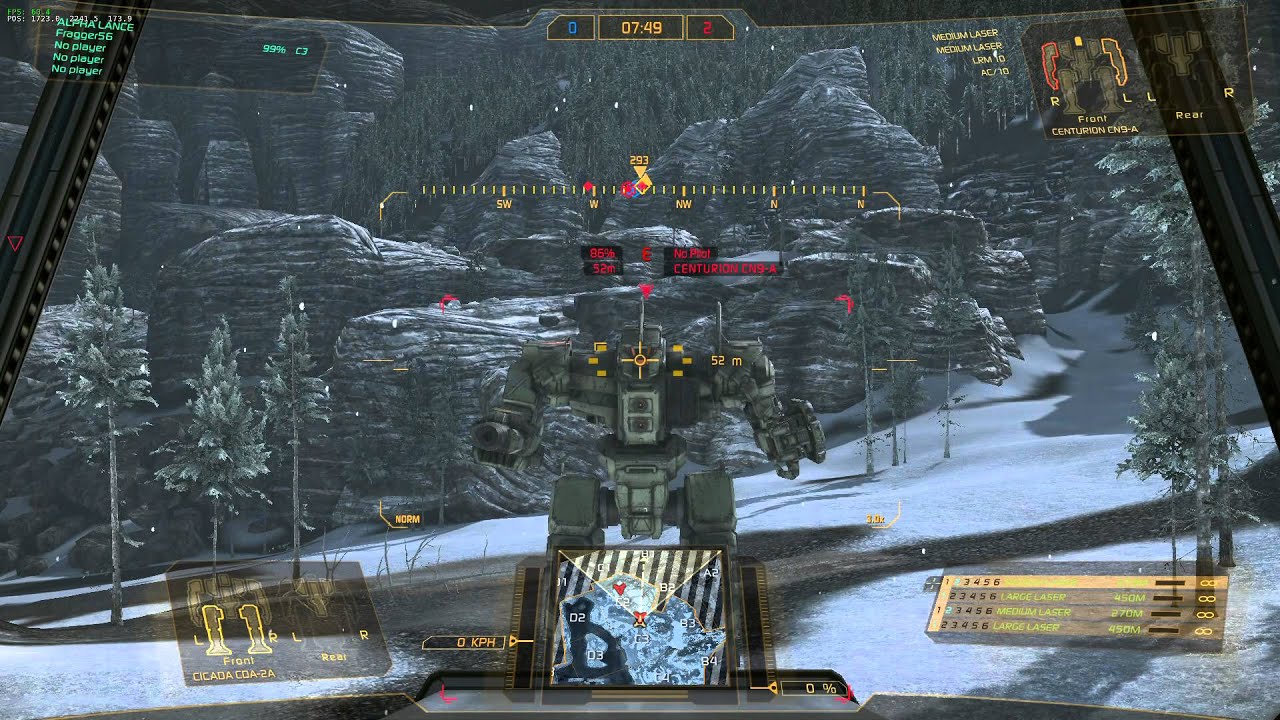 Mechwarrior Online : Centurion hitbox/collision mesh bug - YouTube