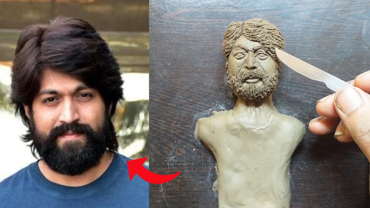 Yash को क्यासे वानाये? //how to make Yash //clay art - YouTube