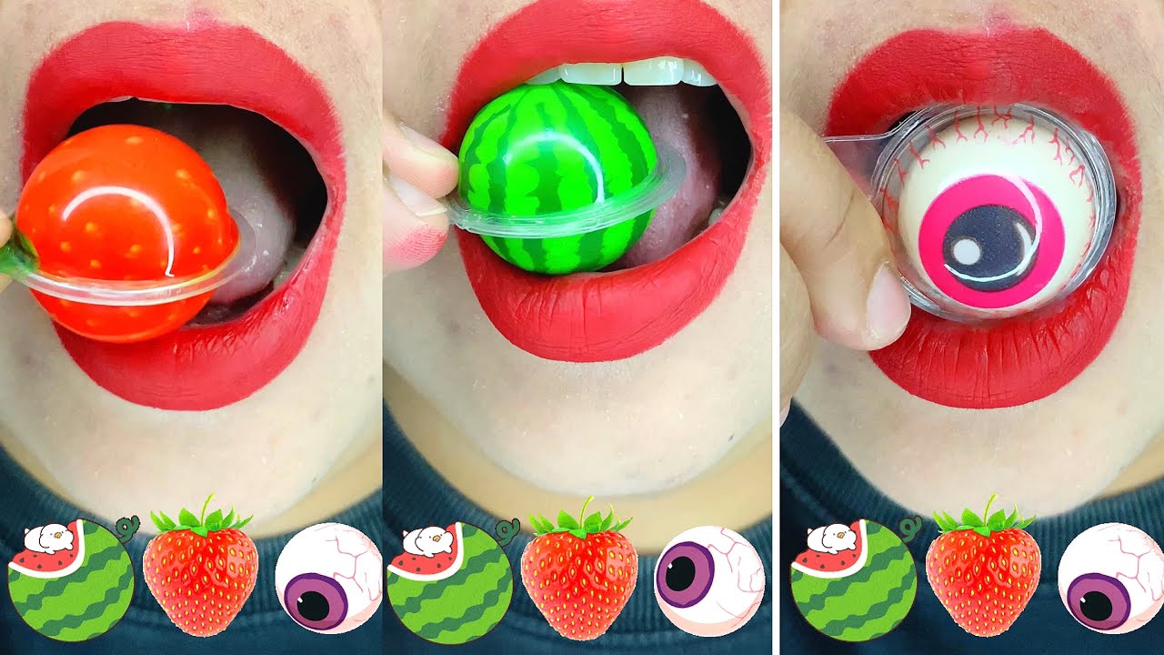 Eyeball Jelly Earth Jelly Mukbang 눈알젤리 지구젤리 먹방 모음 - YouTube