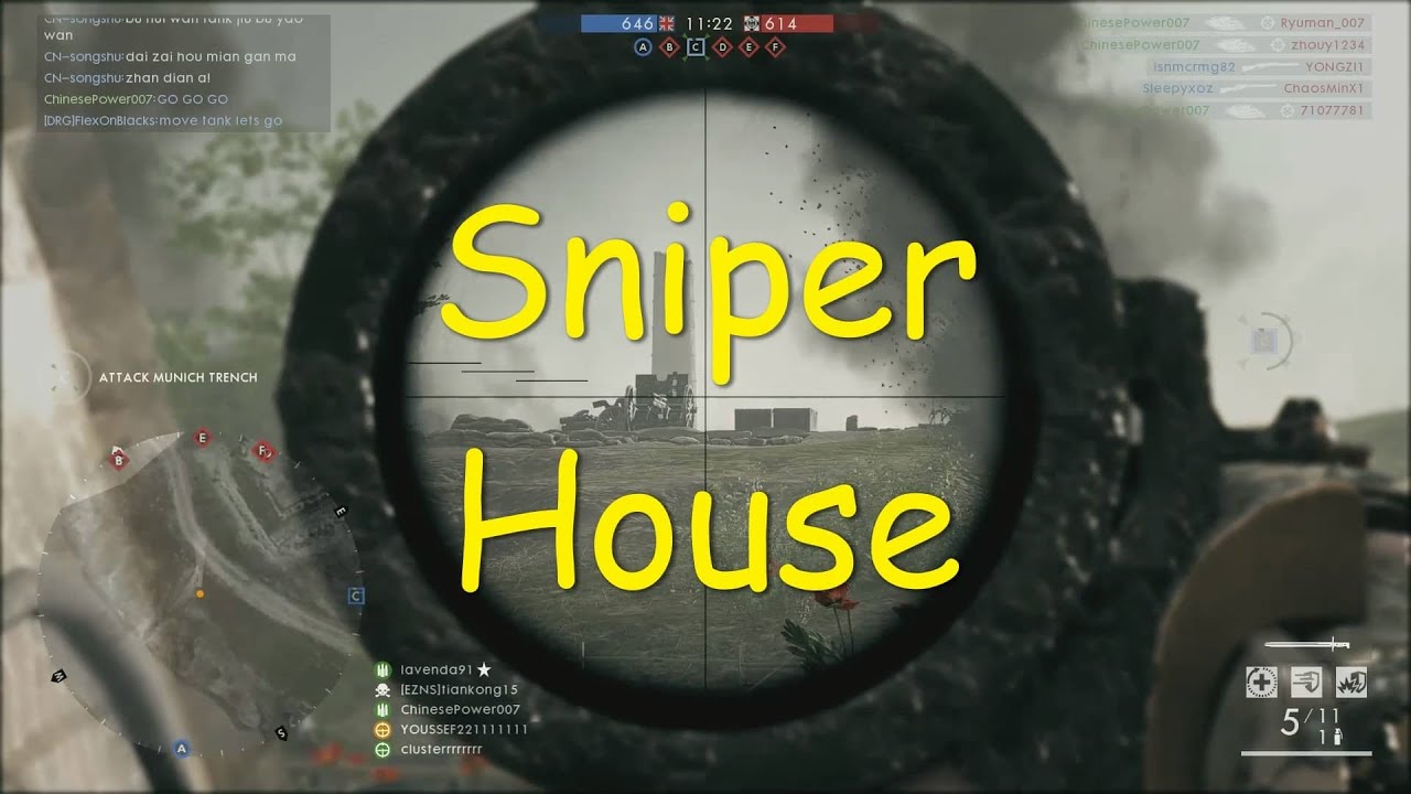 Sniper House in Battlefield 1 - YouTube